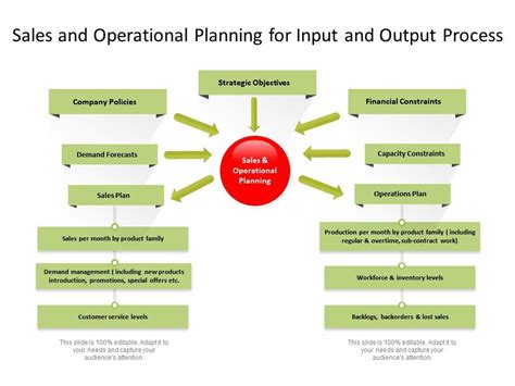 Sales And Operational Planning For Input And Output Process