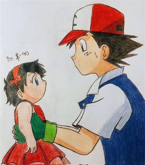 Suki90 On Twitter Who This Girl Might Be Ash This Drawing Is