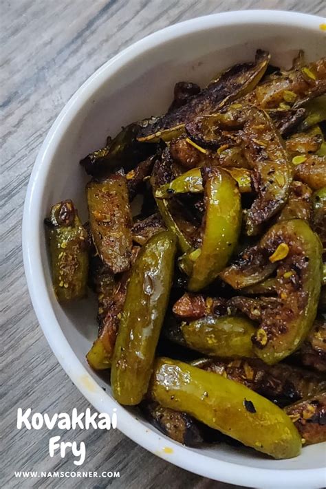 Kovakkai Fry Recipe Ivy Gourd Stir Fry Tindora Fry Recipe Nams Corner