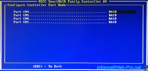 Create A Raid Volume From The Configuration Tool Acu Of Microsemi Adaptec Smartraid 3154 8i8e