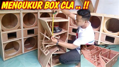 PENGUKURAN BOX SPEAKER CLA 8 INCH YouTube