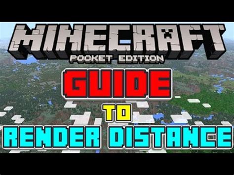 My Guide To Render Distance View Distance In Minecraft PE YouTube