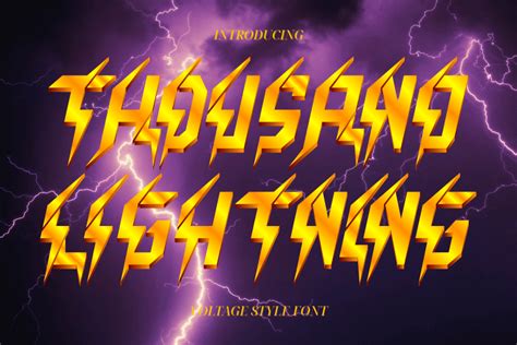 38 Free Lightning Bolt Fonts · 1001 Fonts