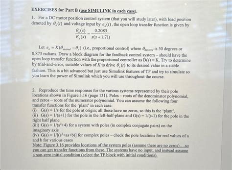 Solved 1 For A Dc Motor Position Control System That You