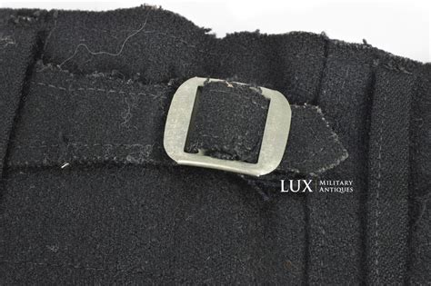Rare Waffen Ss Issue Black Panzer Trousers