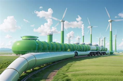 Premium Ai Image Green Hydrogen Paving The Path To A Sustainable Future