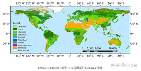 全球高分辨率 10m和30m 土地覆盖数据分享 知乎