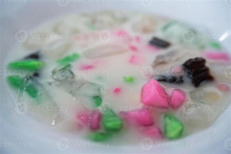Black Cincau Hitam Es Campur Condensed Milk Mix Ice Traditional Food