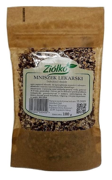 Mniszek Lekarski 100g Ziółko Skład Cena Opinie Sklep Życia
