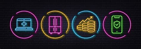 성장 차트 냉장고 및 의료 도움말 최소 라인 아이콘 웹 응용 프로그램의 경우 벡터 인쇄 0명에 대한 스톡 벡터 아트 및 기타 이미지 0명 구급차 그래프 Istock