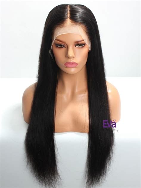 Fake Scalp Glueless 13 Human Hair Wigs Black Hair Types Hair Knot
