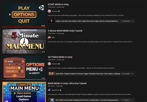 How To Make A Main Menu In D Unity Unity Engine Unity Discussions