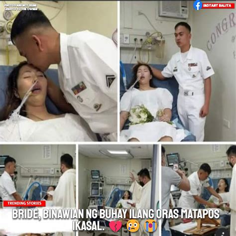 Instant Balita - BRIDE, BINAWIAN NG BUHAY ILANG ORAS MATAPOS IKASAL. 💔😢😭😭😭😭 Ang pinakahihintay ...