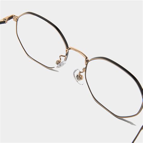 Transition Color Glasses Titanium Octagon”goldxamber Brown Meanswhile