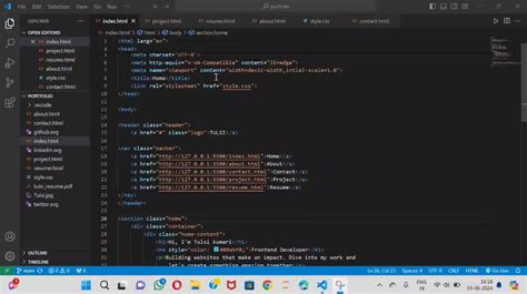 Video Tulsi Tiwari On Linkedin Internship Html Css Portfolio