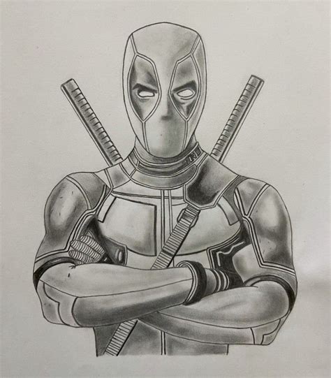 Deadpool Sketch Marvel Art Drawings Avengers Drawings Deadpool Art