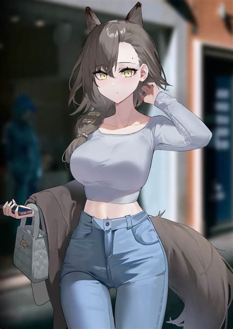 碧蓝航线 斥罪明日方舟 女孩子 欧派 牛仔裤 Maanu お仕事募集中 illustration pixivdaily