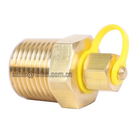 Self Sealing Brass Test Plug Guangzhou Tofee Electro Mechanical Equipment Co Ltd