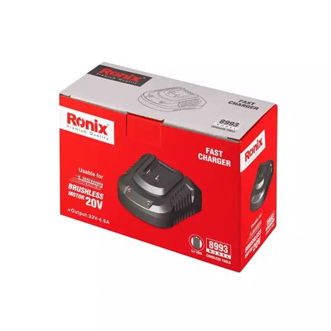 Ronix 8993 22v 4 5ah Fast Charger 藺 Ronix Tools