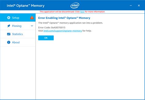 Solved My Optane Memory Setup Get Error Unsupported Chipset Intel