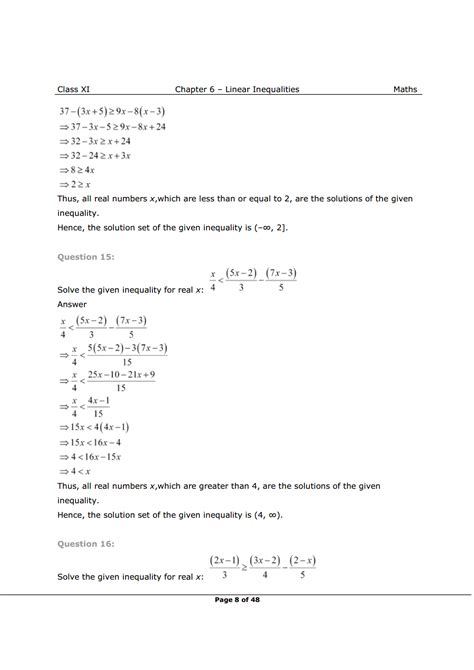 Ncert Class Maths Chapter Exercise Solutions Esaral