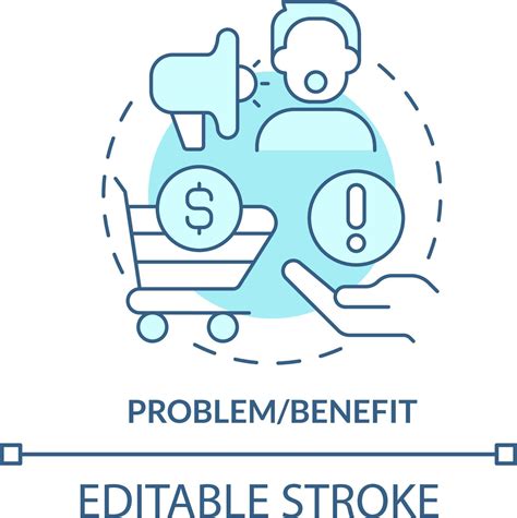 Problem And Benefit Turquoise Concept Icon Emotional Appeal In