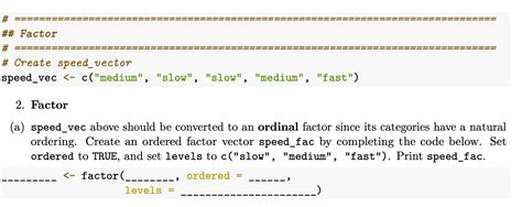 Solved Factor Create Speed Vector Speed Vec