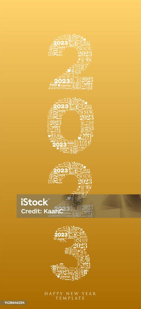 2023 새해 복 많이 받으세요 추상 숫자 타이포그래피 벡터 일러스트레이션 인사말 카드 초대장 달력 등 벡터 스톡 일러스트레이션을위한 휴일 디자인 0명에 대한 스톡 벡터