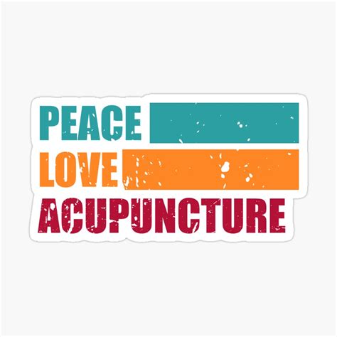 Peace Love Acupuncture By Trendingdesign2 Redbubble Acupuncture