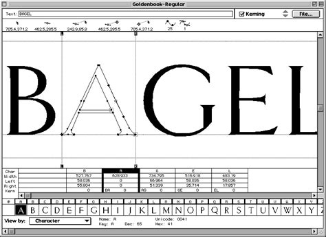 Apples Ancient Macintosh Font Editor App — Typedrawers