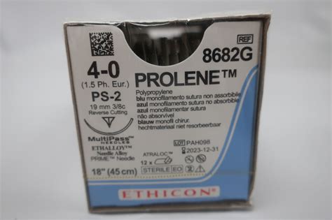 New Ethicon 8682g Prolene Blue Monofilament Polypropylene