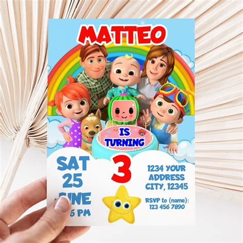 Cocomelon Invitation Template Mama Life Printables