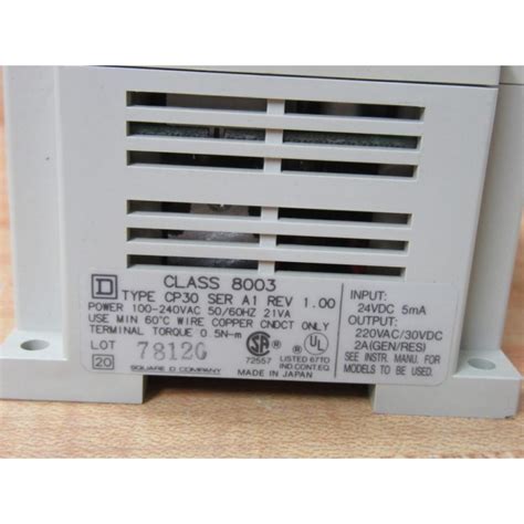 Square D 8003 Cp30 Micro Controller 8003cp30 Rev 1 00 Ser A1 Mara Industrial