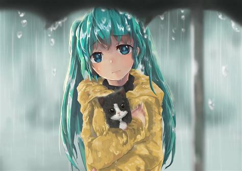 Illustration Anime Anime Girls Clouds Astronaut Aqua Hair
