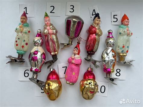 Елочные игрушки СССР Цирк купить в Москве Хобби и отдых Авито