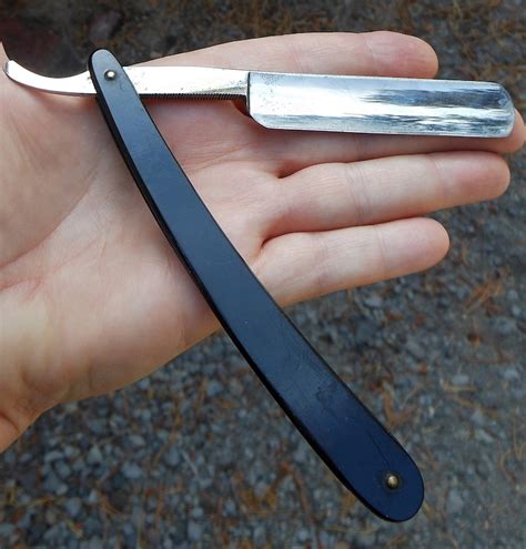 Vintage 1920 S Straight Razor 7n Pyramid Model Geneva Etsy