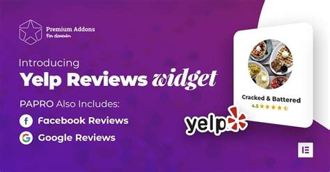 elementor yelp reviews premium addons for elementor
