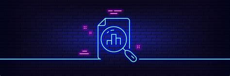 graph line icon column chart sign minimal vector image