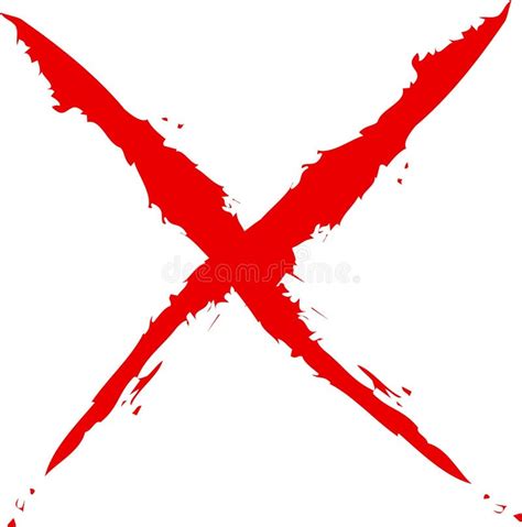 Red Cross Sign Icon Wrong Mark Icon Red Cross X Symbol Grunge X Icon