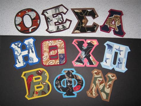 Western Print Greek Letters Sigma Delta Tau Beta Gamma Alpha Epsilon