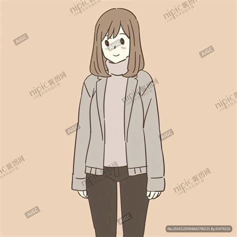 Ai创作图夹克衫女人 人物女士 女性国服 女孩全身插画 卫衣女生 扁平风女生 卡通穿毛衣的女孩 女孩穿搭 女性外套 女性冬装 女性文服 女孩风景 女性设计素材 简单人物插画 毛衣女子nipic