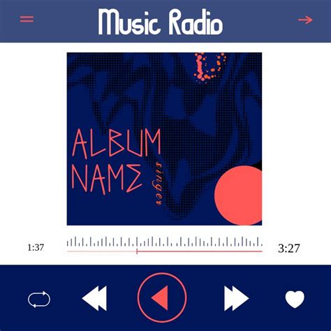 Edit Sleek Music Program Interface On A Mobile Phone Template For Your