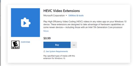 Get HEVC H Video Extensions Codec For Free Windows NEXTOFWINDOWS COM