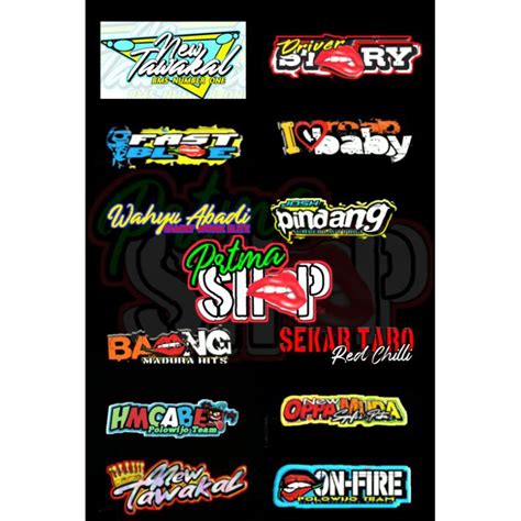 Jual Stiker Logo Logo Truk Shopee Indonesia