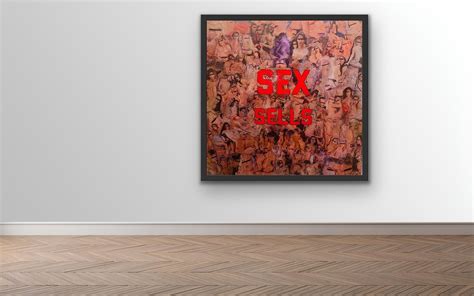 Sex Sells De Mrpopcorn 2020 Peinture Acrylique Collage Sur Bois