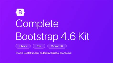 Complete Bootstrap 4 6 Kit Figma Community