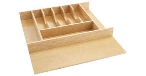Rev A Shelf WCT Wood Classics W X Height Trim To Fit Silverware Cutlery Drawer