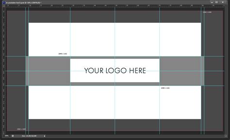 YouTube Channel Art Template Photoshop