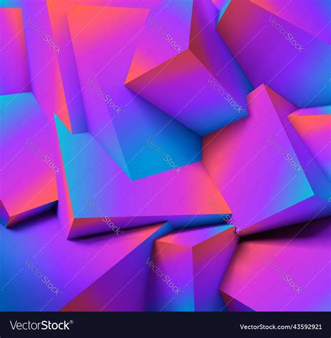 Abstract Geometric Background With Overlapping Vector Image
