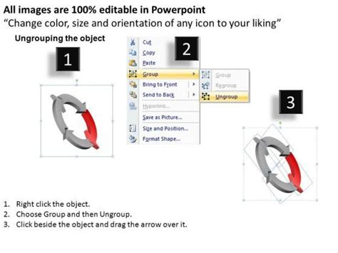 Stage Cycle Diagram PowerPoint Slides With Editable Process Arrows